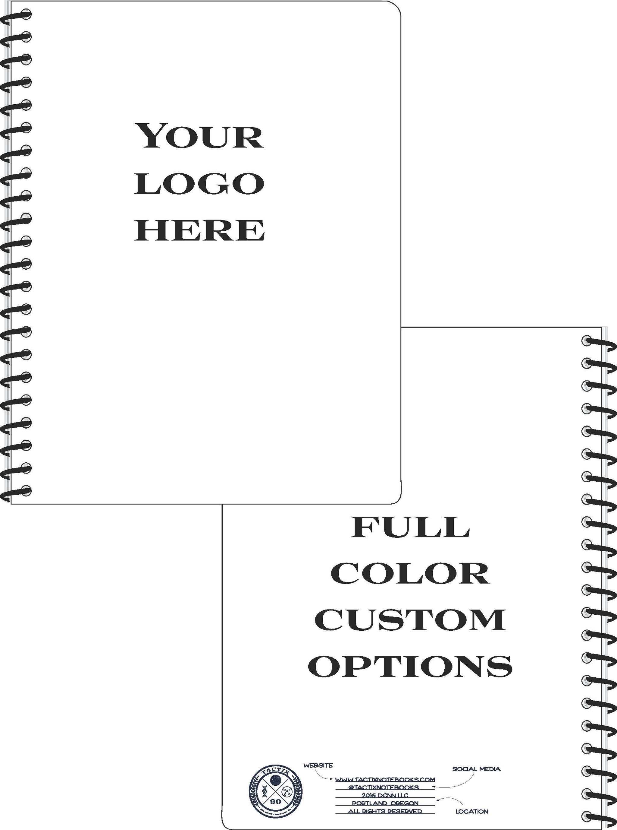 Notebooks - Custom Cover – Tactix Notebooks